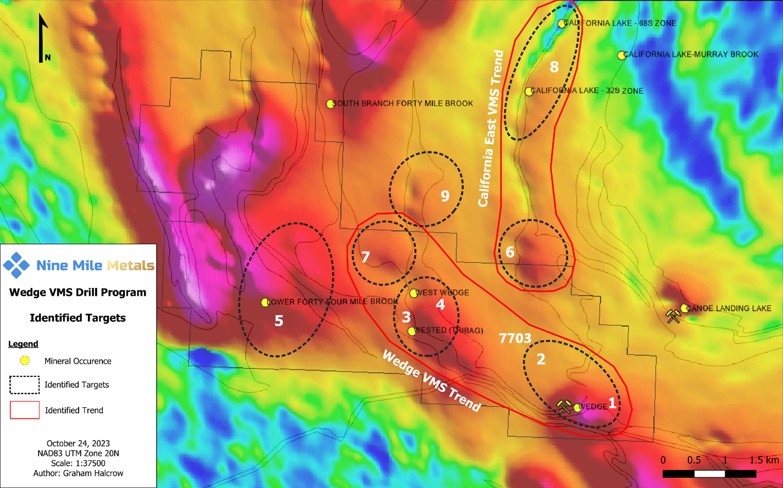 Nine Mile Metals Receives Drill Permits for Wedge Project